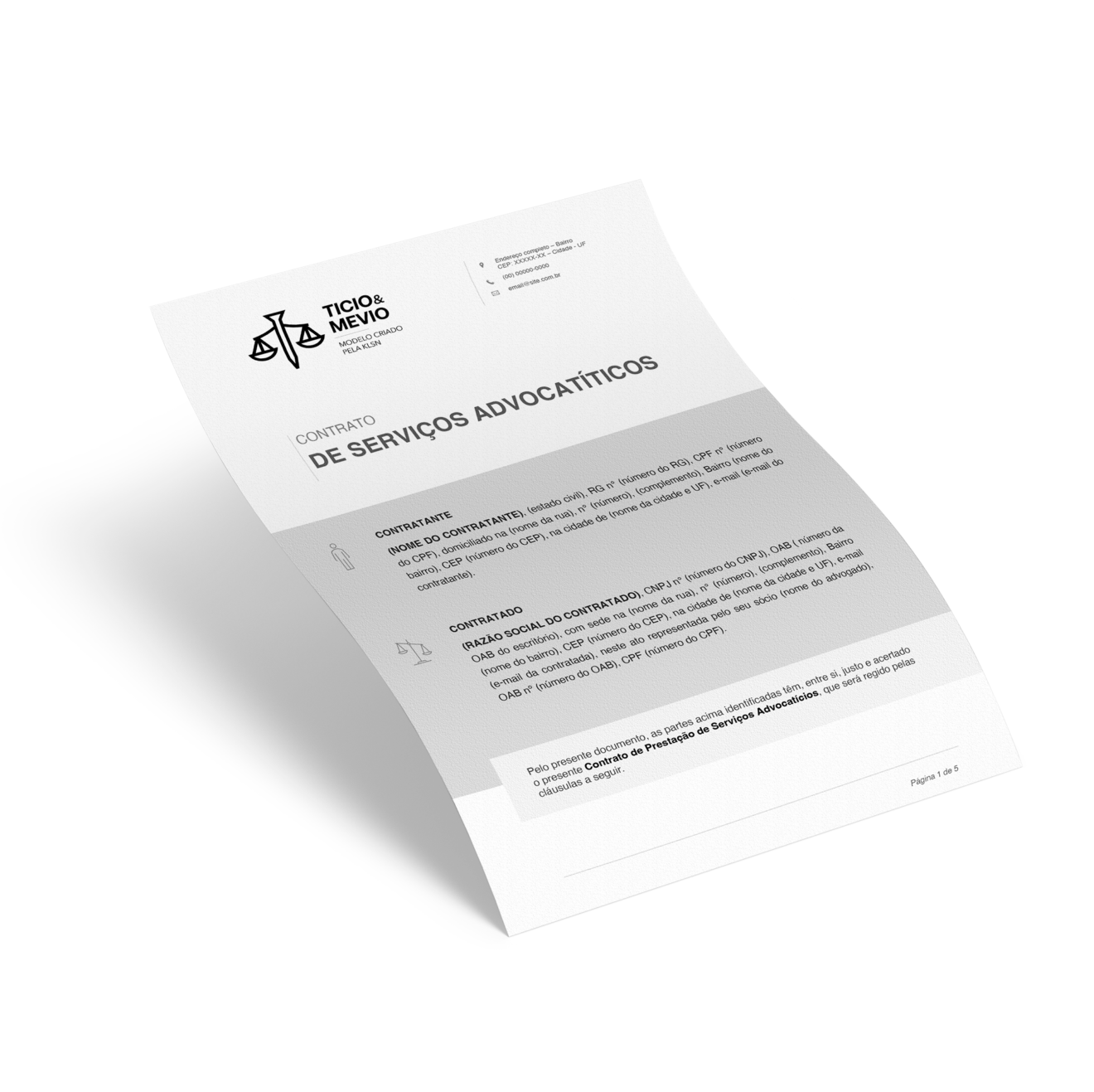 Kit Amicus Gray – Modelos Visual Law