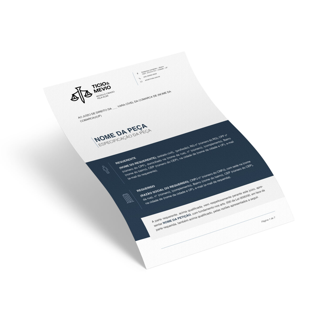 Kit Amicus Dark Blue – Modelos Visual Law